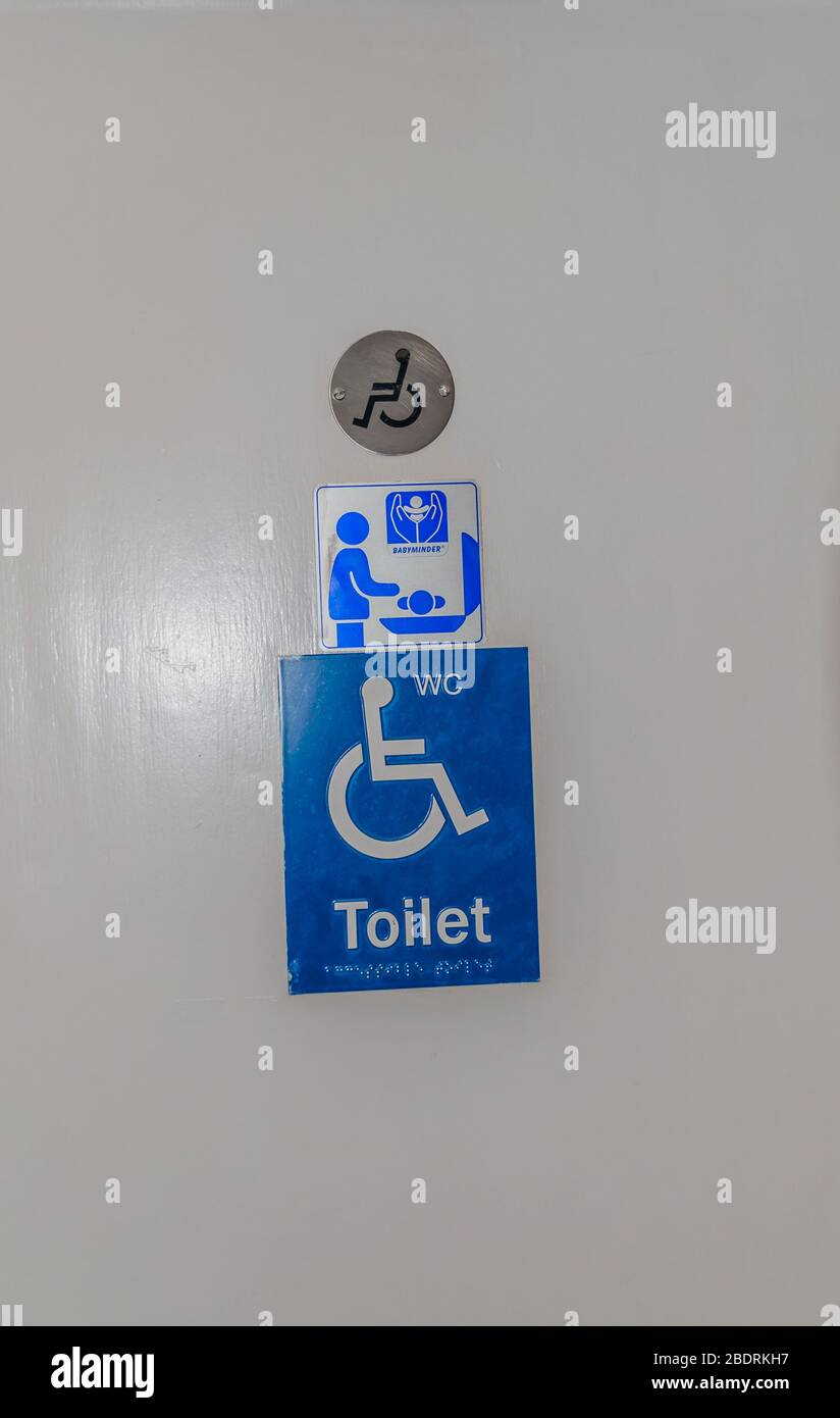 Baby changing room sign hi-res stock photography and images - Alamy