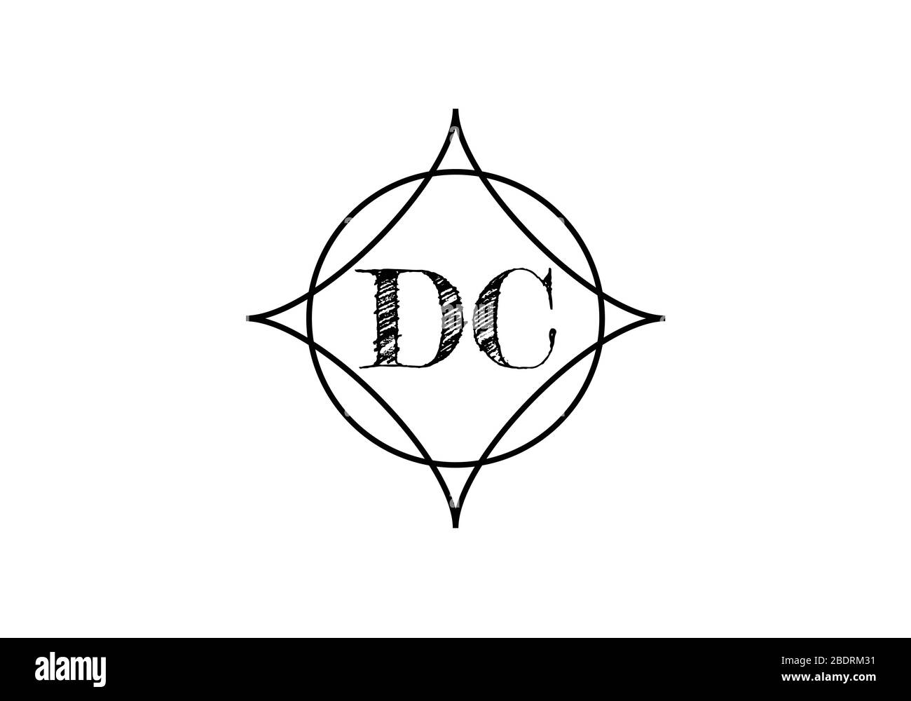 D C Initial Letter Logo design vector template, Graphic Alphabet Symbol ...