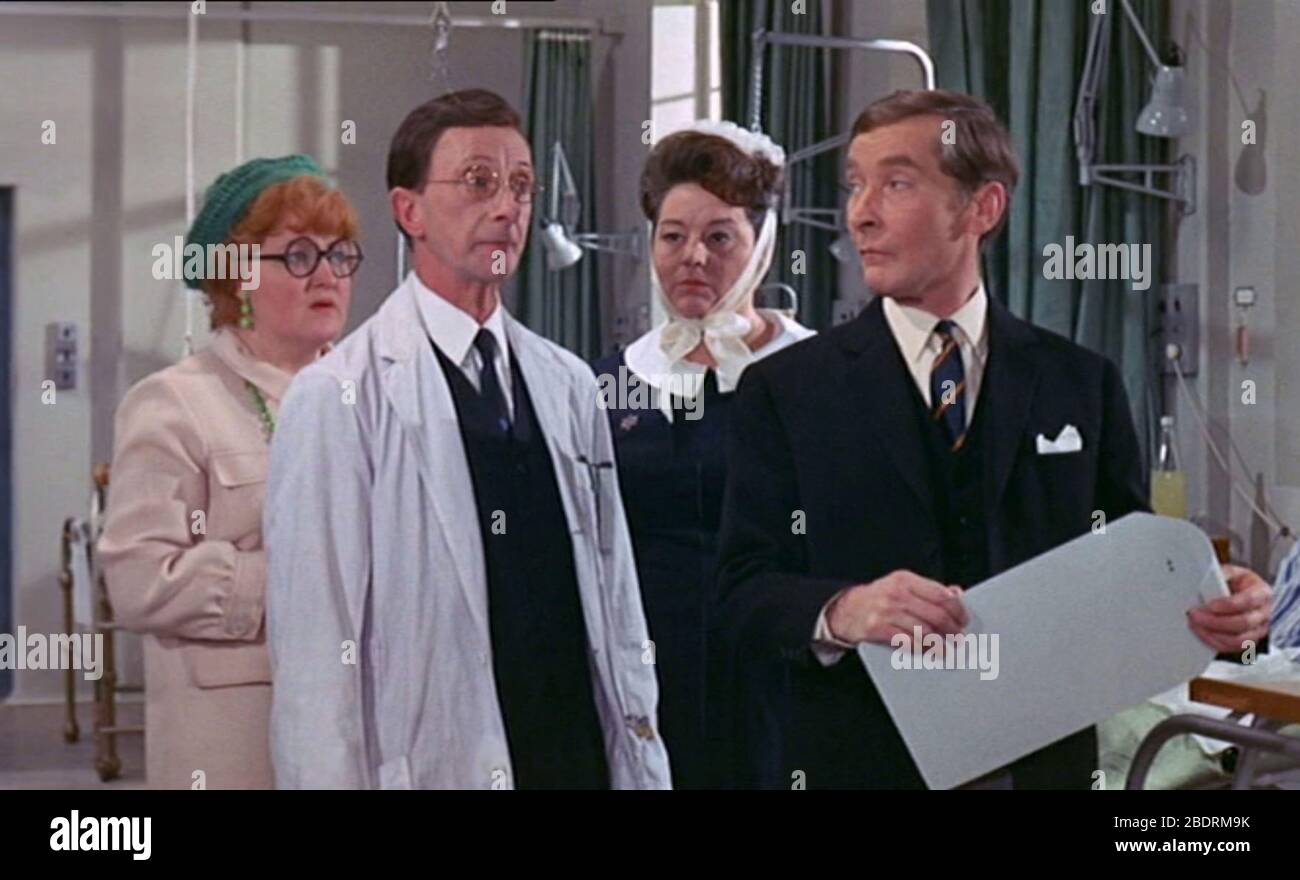 London.UK. Patsy Rowlands, Charles Hawtrey, Hattie Jacques and Kenneth ...
