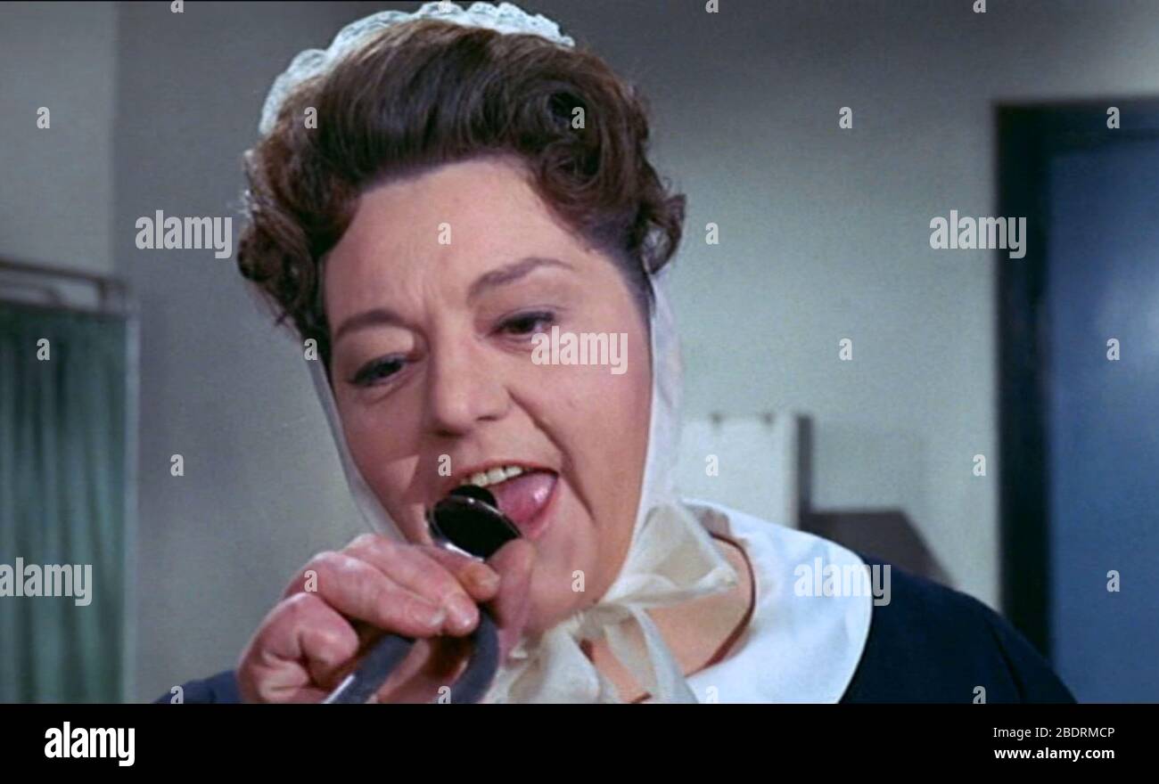 London.UK. Hattie Jacques in a scene in ©Rank Organisation film, Carry ...