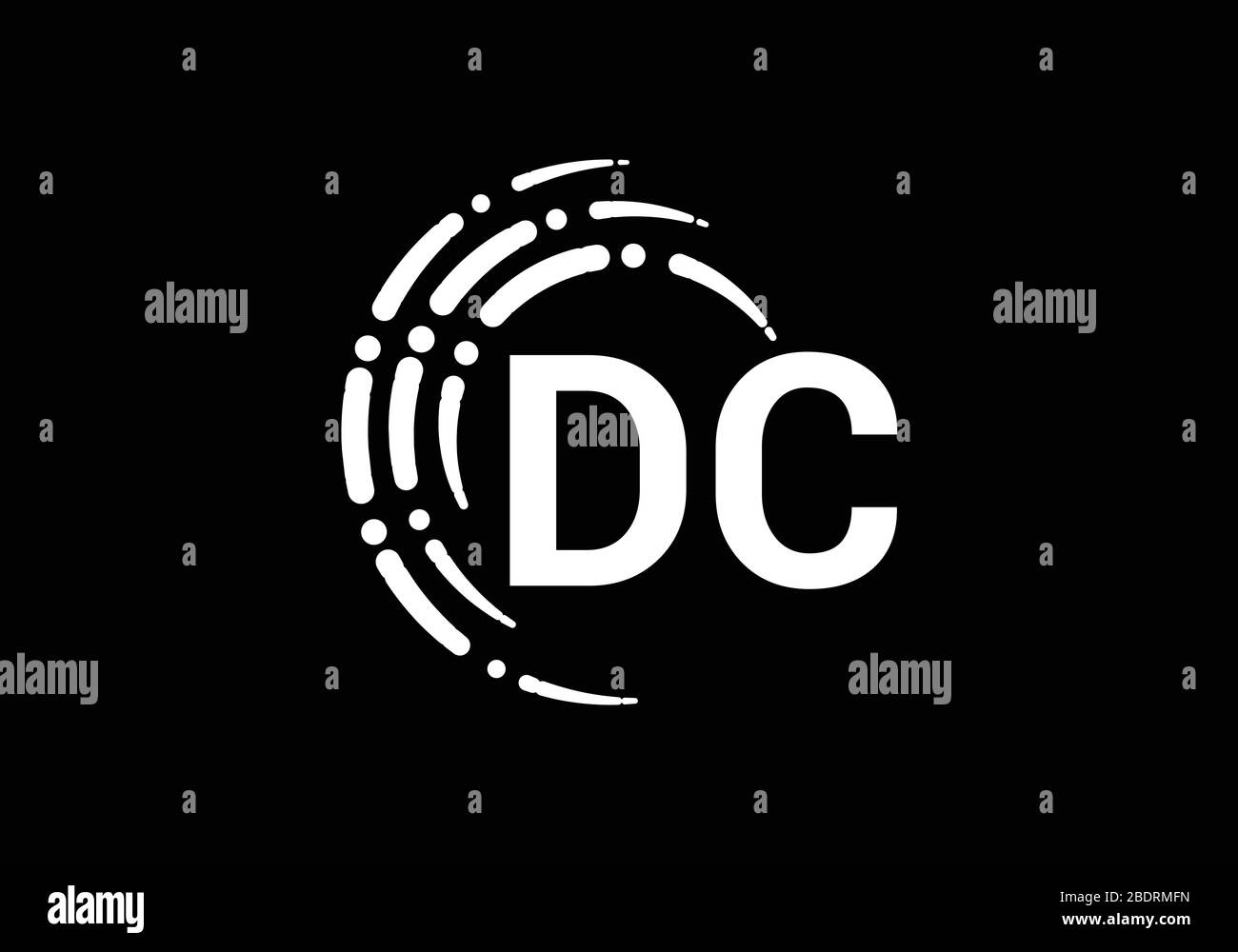 D C Initial Letter Logo design vector template, Graphic Alphabet Symbol ...