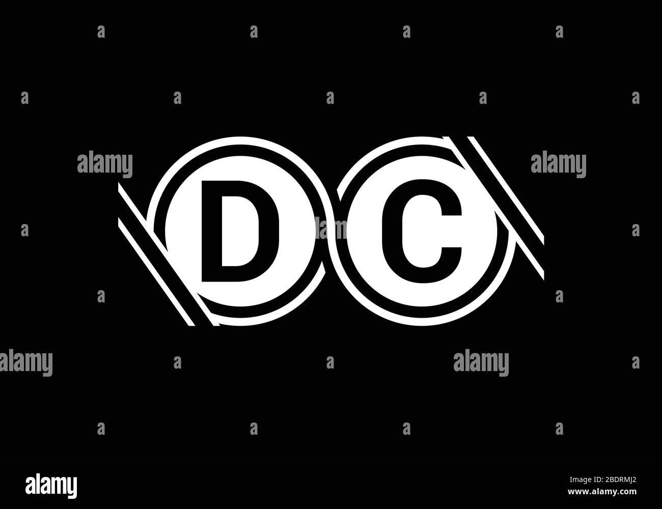 D C Initial Letter Logo design vector template, Graphic Alphabet Symbol ...