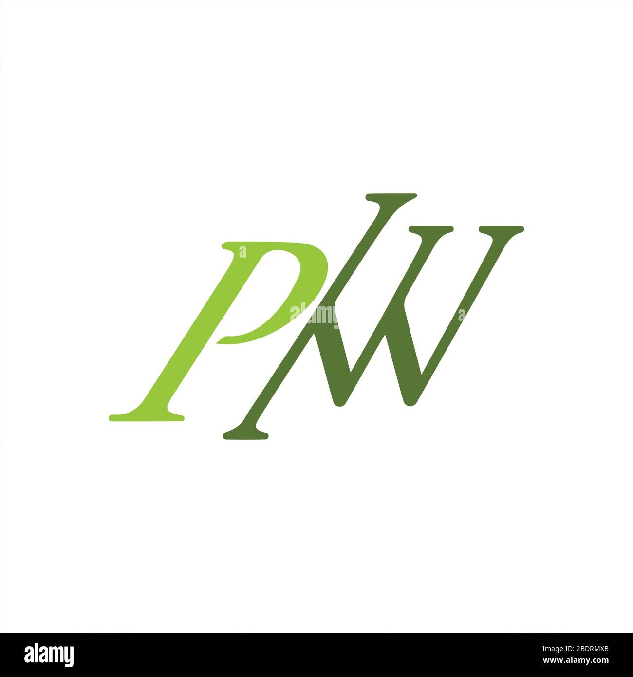 Initial letter pw logo or wp logo vector design template Stock Vector ...