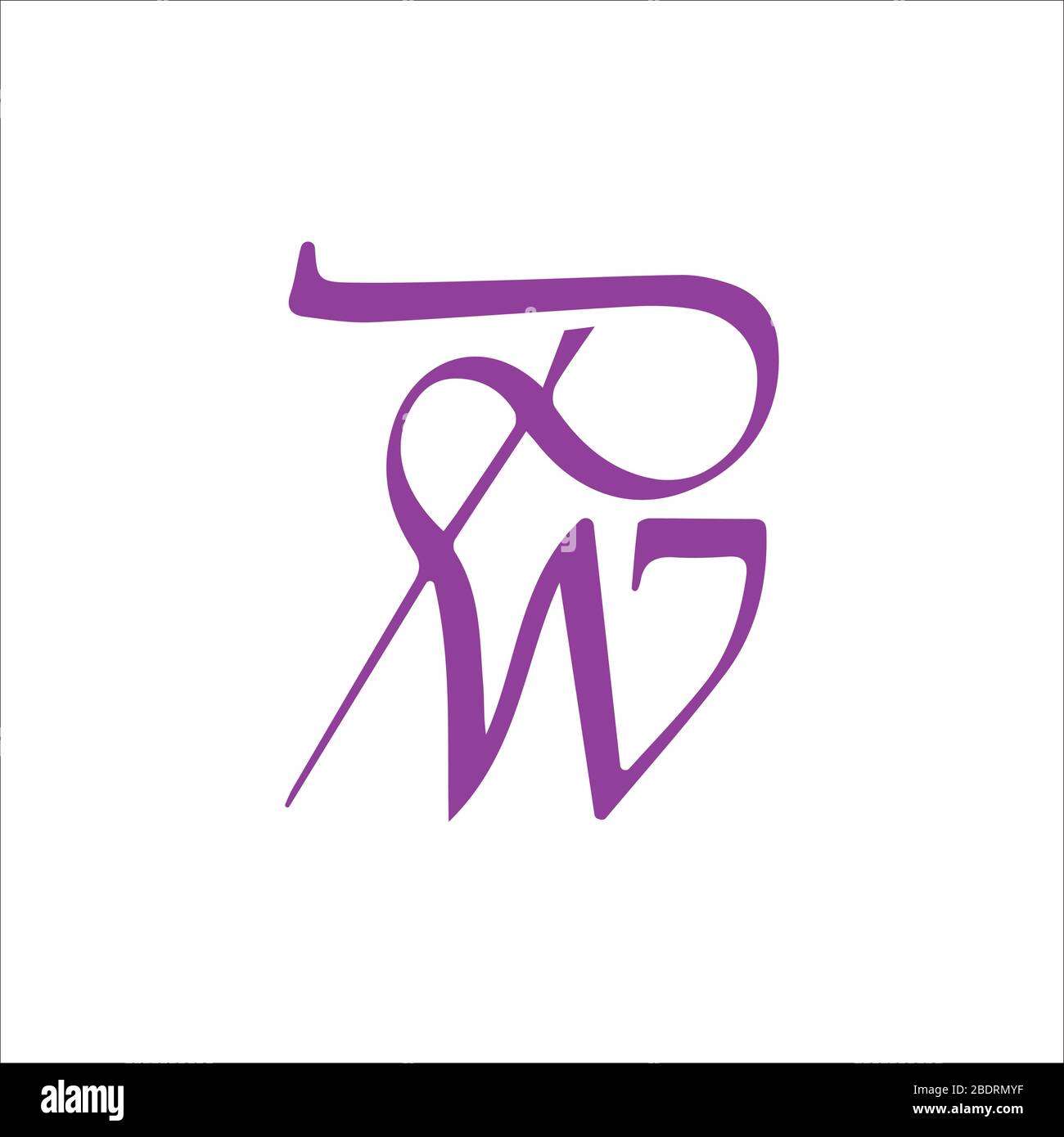 Initial letter pw logo or wp logo vector design template Stock Vector ...