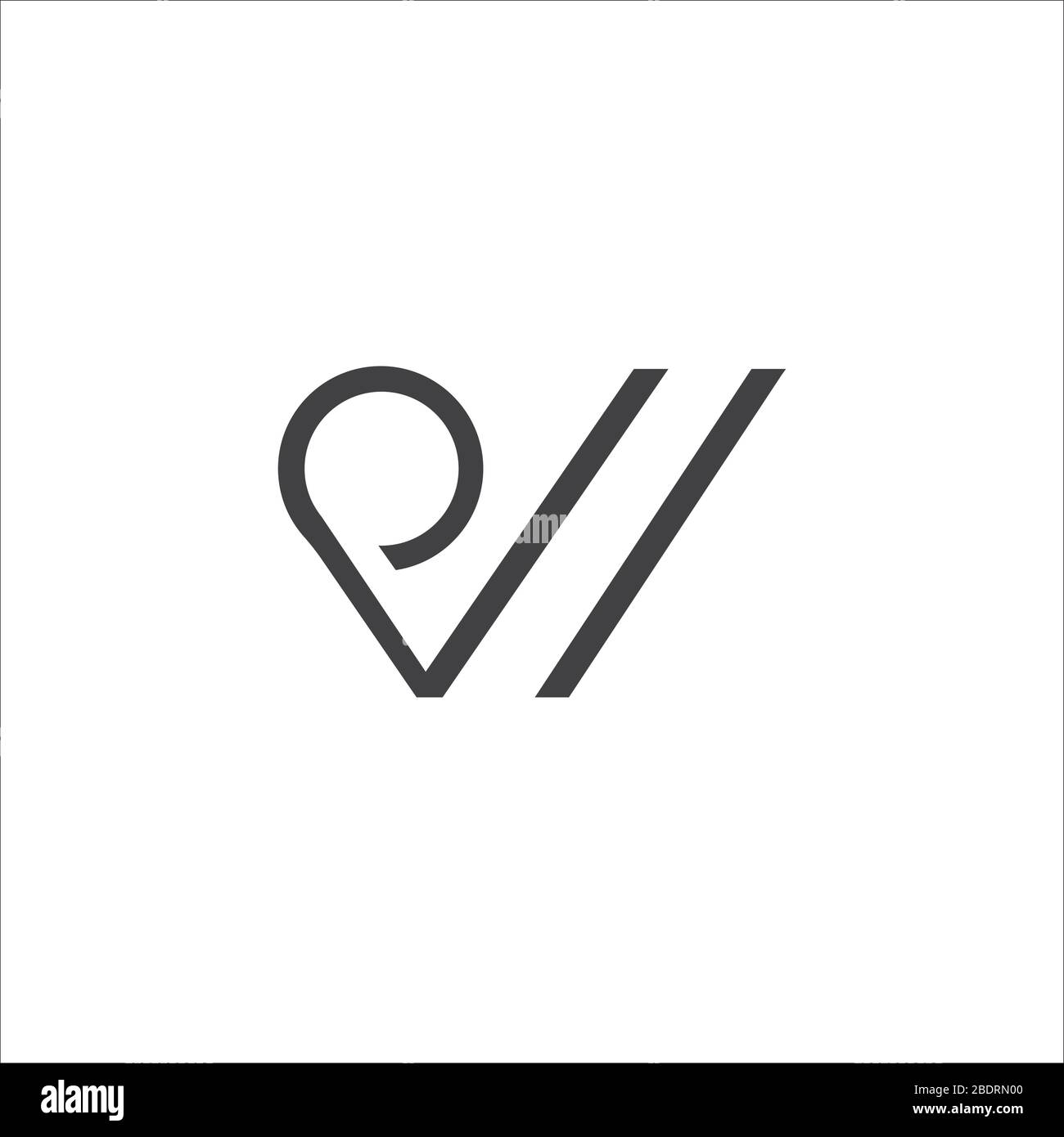 Initial letter pw logo or wp logo vector design template Stock Vector ...