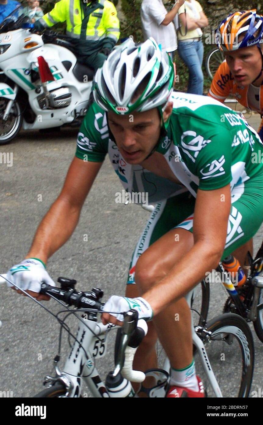 Christophe Kern of Crédit Agricole during the Tour d'Espagne 2007 ...