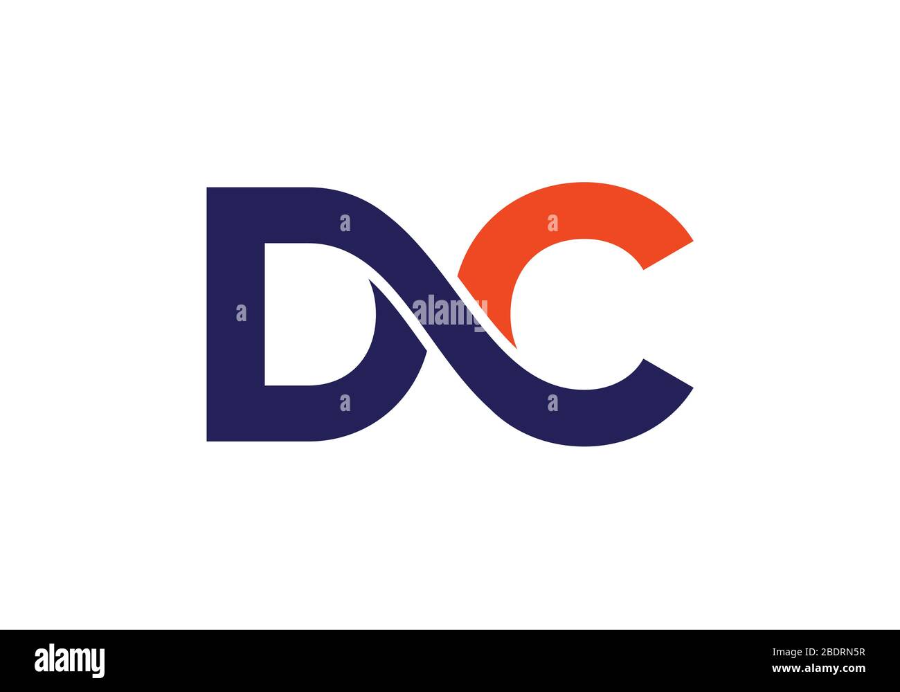 D C Initial Letter Logo design vector template, Graphic Alphabet Symbol ...