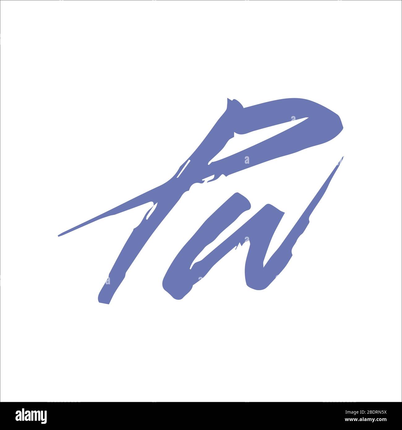Initial letter pw logo or wp logo vector design template Stock Vector ...