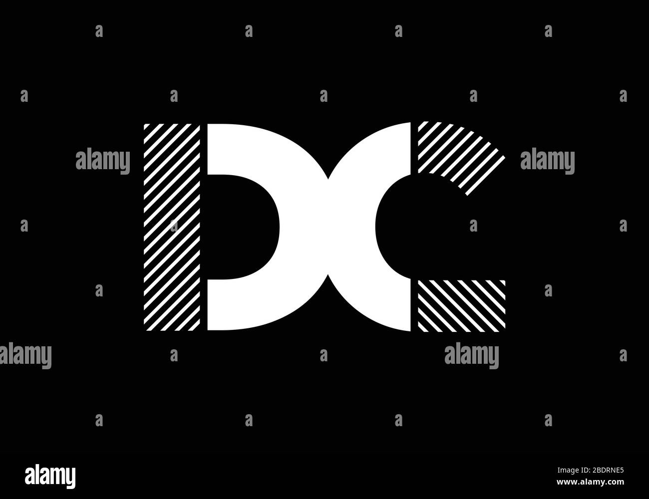 D C Initial Letter Logo design vector template, Graphic Alphabet Symbol ...