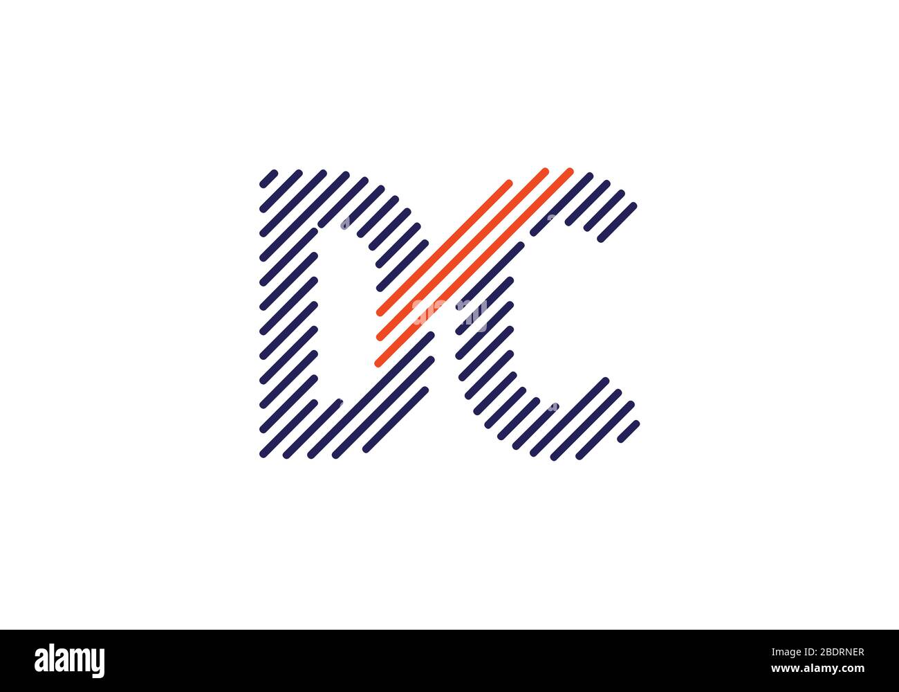 D C Initial Letter Logo design vector template, Graphic Alphabet Symbol ...