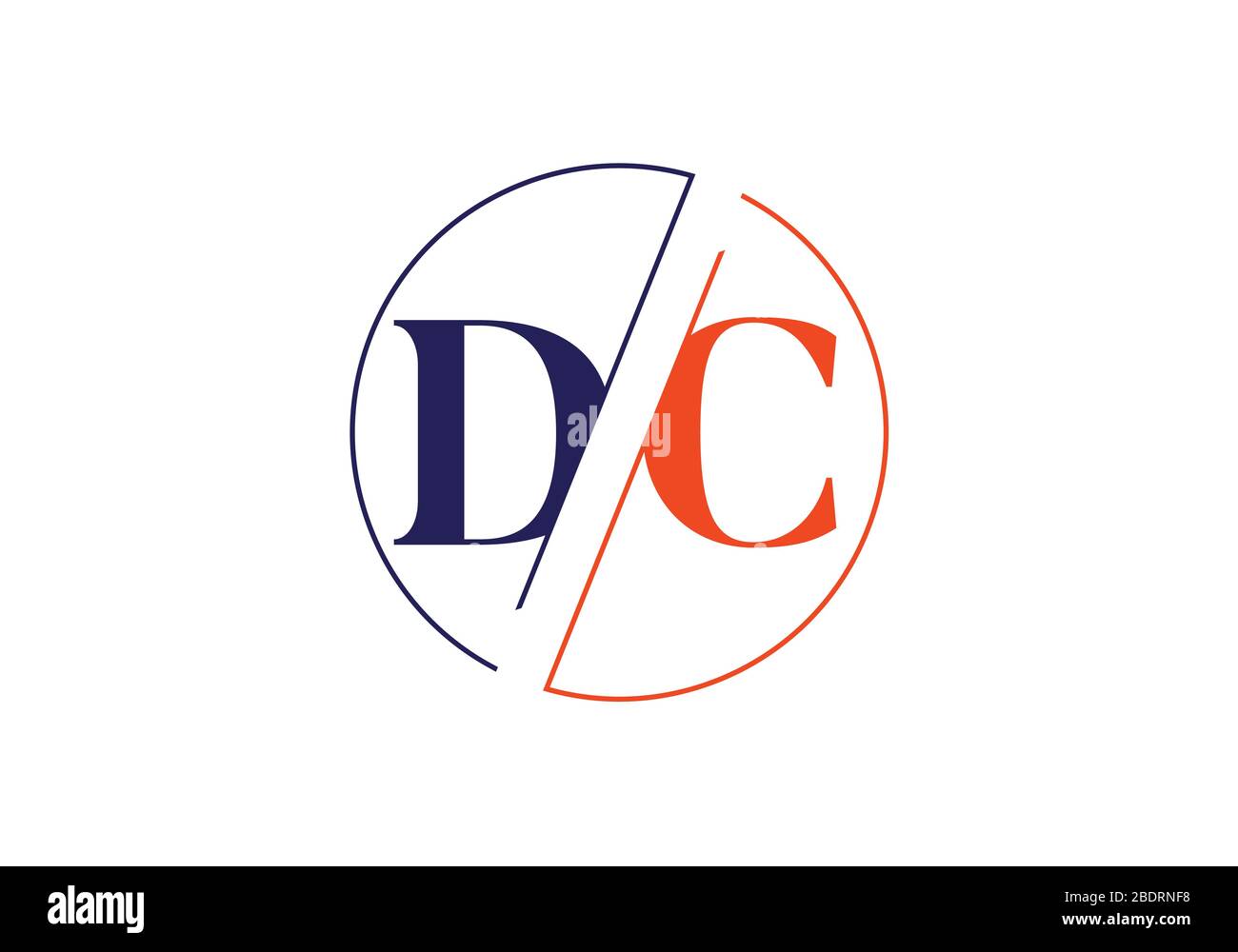 D C Initial Letter Logo design vector template, Graphic Alphabet Symbol ...