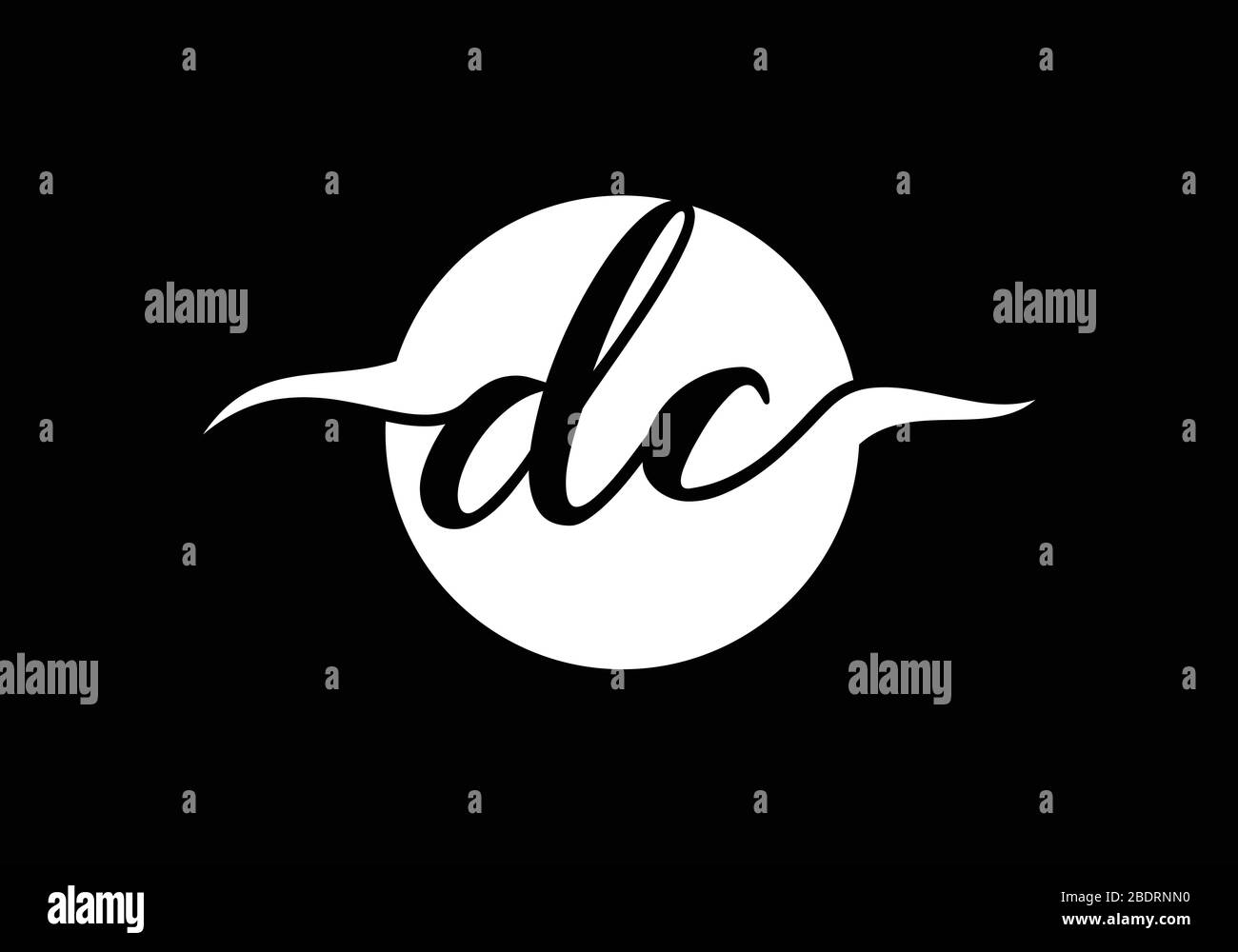 D C Initial Letter Logo design vector template, Graphic Alphabet Symbol ...