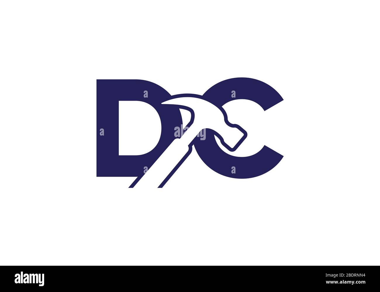 D C Initial Letter Logo design vector template, Graphic Alphabet Symbol ...