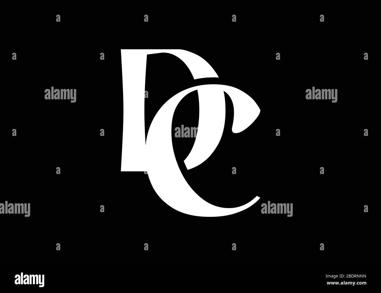 D C Initial Letter Logo design vector template, Graphic Alphabet Symbol ...