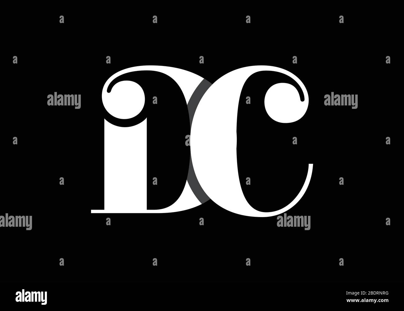 D C Initial Letter Logo design vector template, Graphic Alphabet Symbol ...