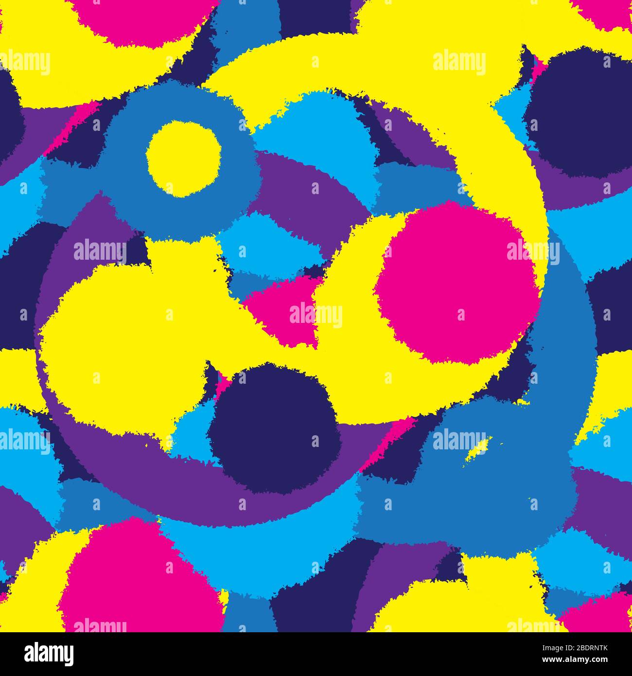 Seamless abstract pattern with multicolored circles. Vector image Stock ...