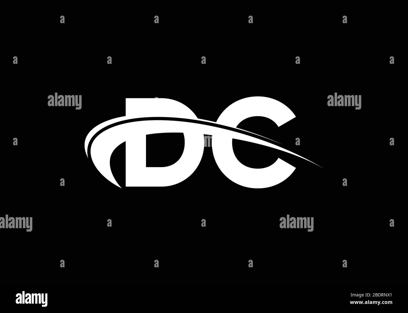 D C Initial Letter Logo design vector template, Graphic Alphabet Symbol ...