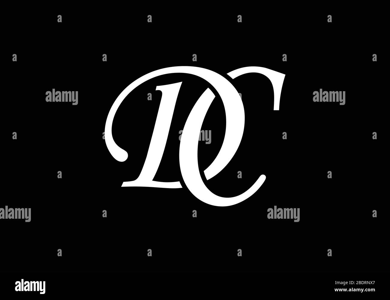 D C Initial Letter Logo design vector template, Graphic Alphabet Symbol ...