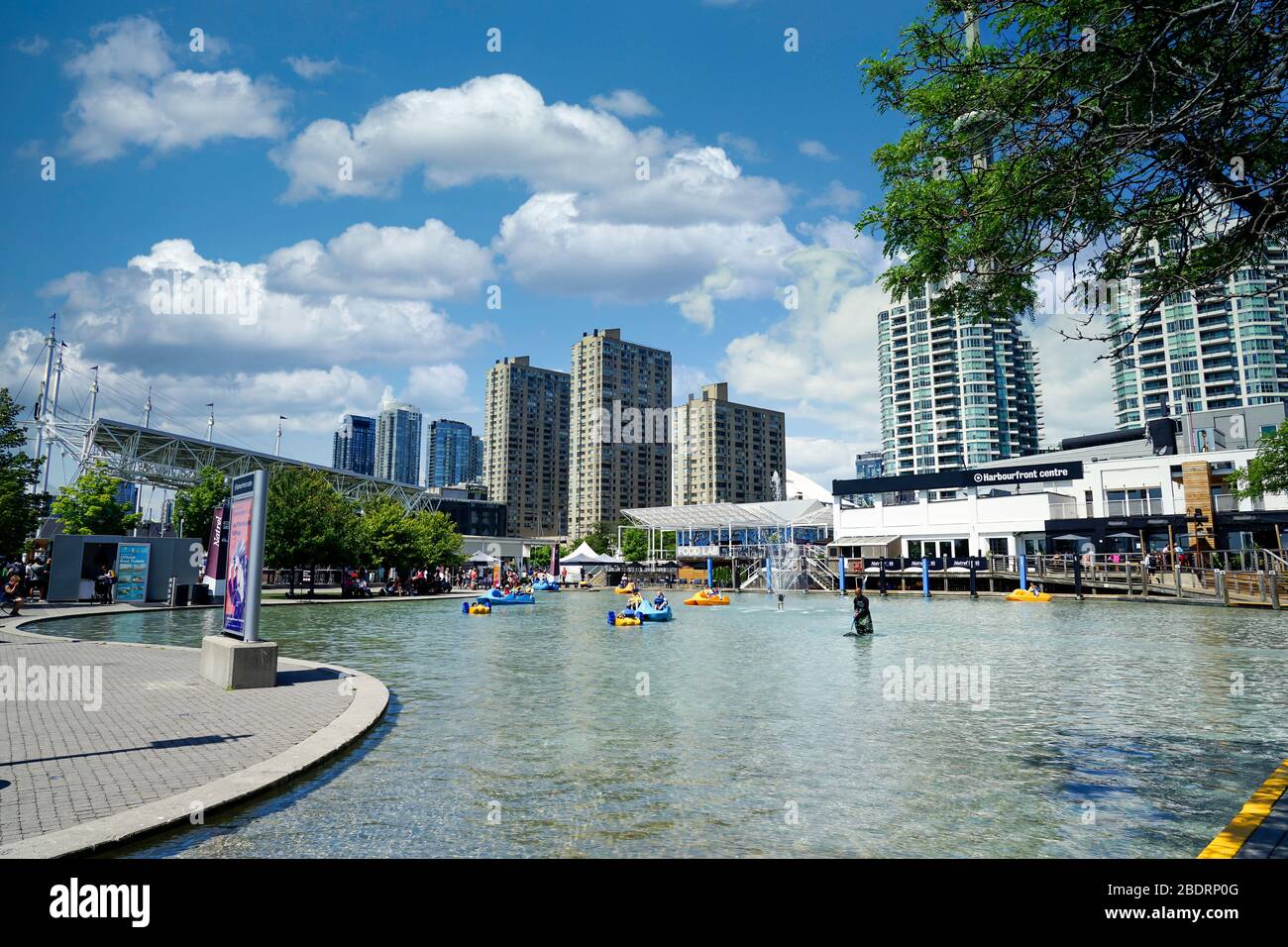 Kids water Playground at Harbourfront in Toronto, Ontario, Canada ...
