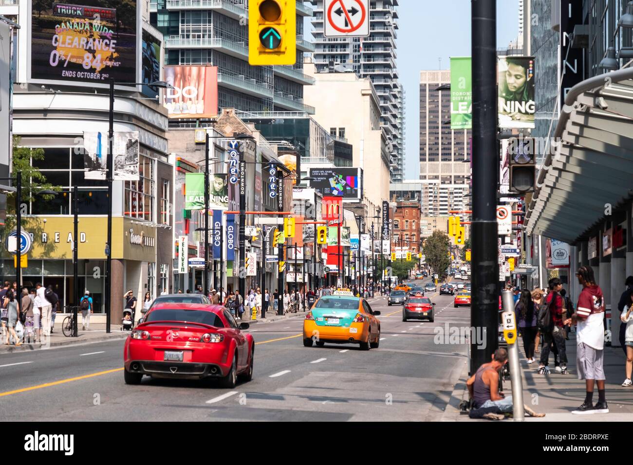 Yonge and Dundas square in Downtown Toronto, Ontario, Canada, North ...