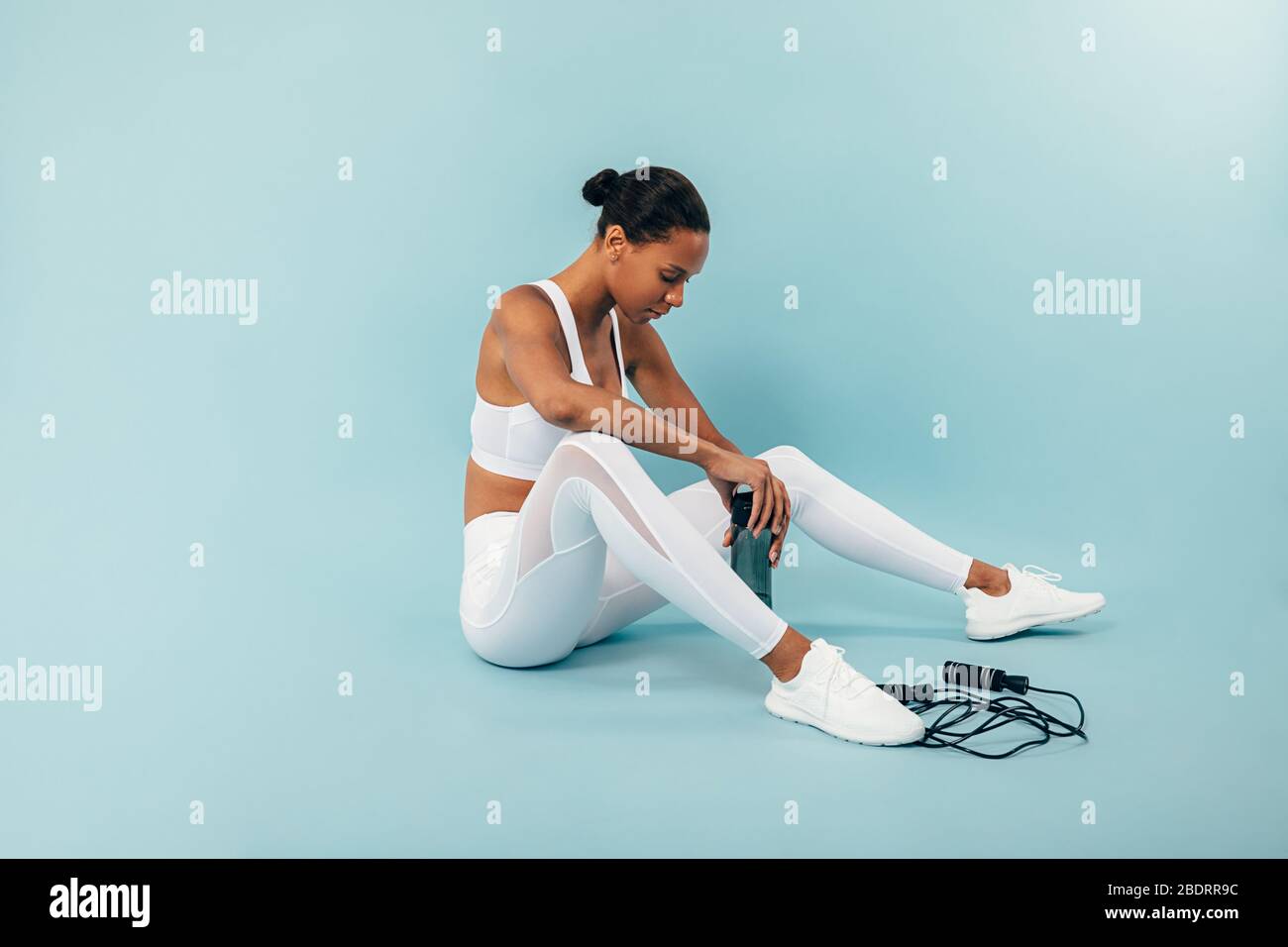 Tired woman after holding hi-res stock photography and images - Alamy