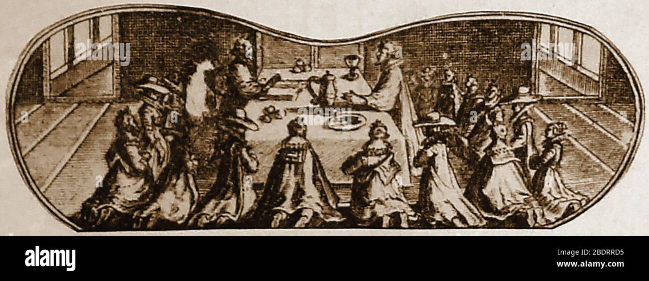 1624 - Celebrating Holy Communion on a Communion Table (not an altar ...