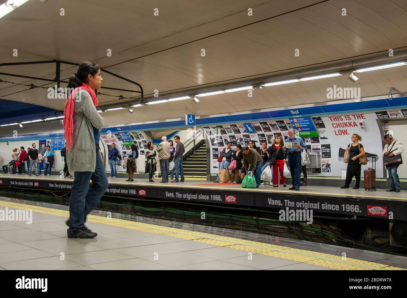 Metro system in Madrid Spain Stock Photo - Alamy