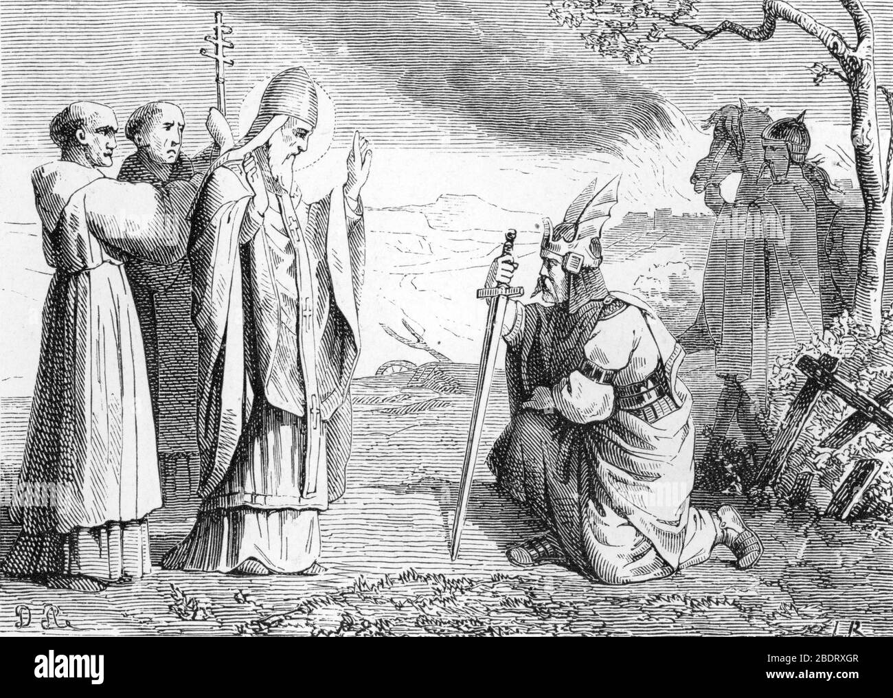 Pope leo i attila Black and White Stock Photos & Images - Alamy