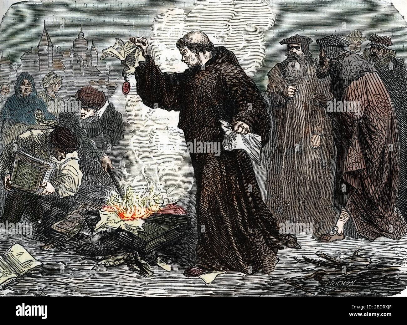 Excommunication of martin luther hi-res stock photography and images ...