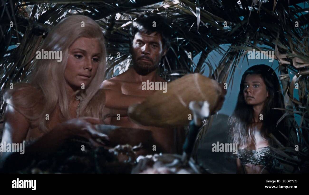 London. UK. Victoria Vetri, Robin Howden and Imogen Hassall in a scene ...