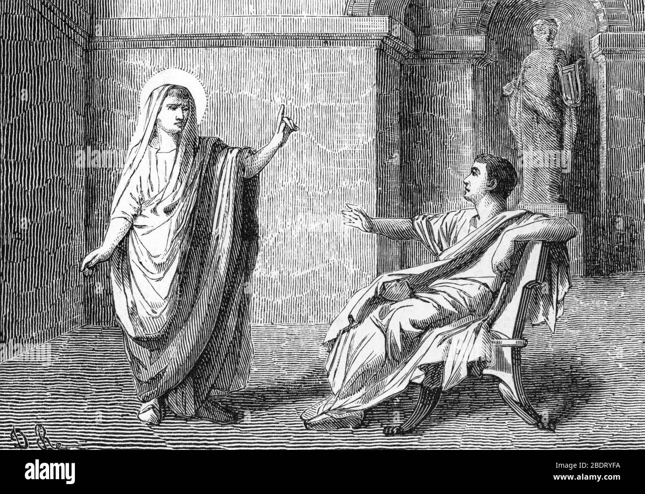 Representation de saint Apollone senateur et philosophe (Apollonius ou ...