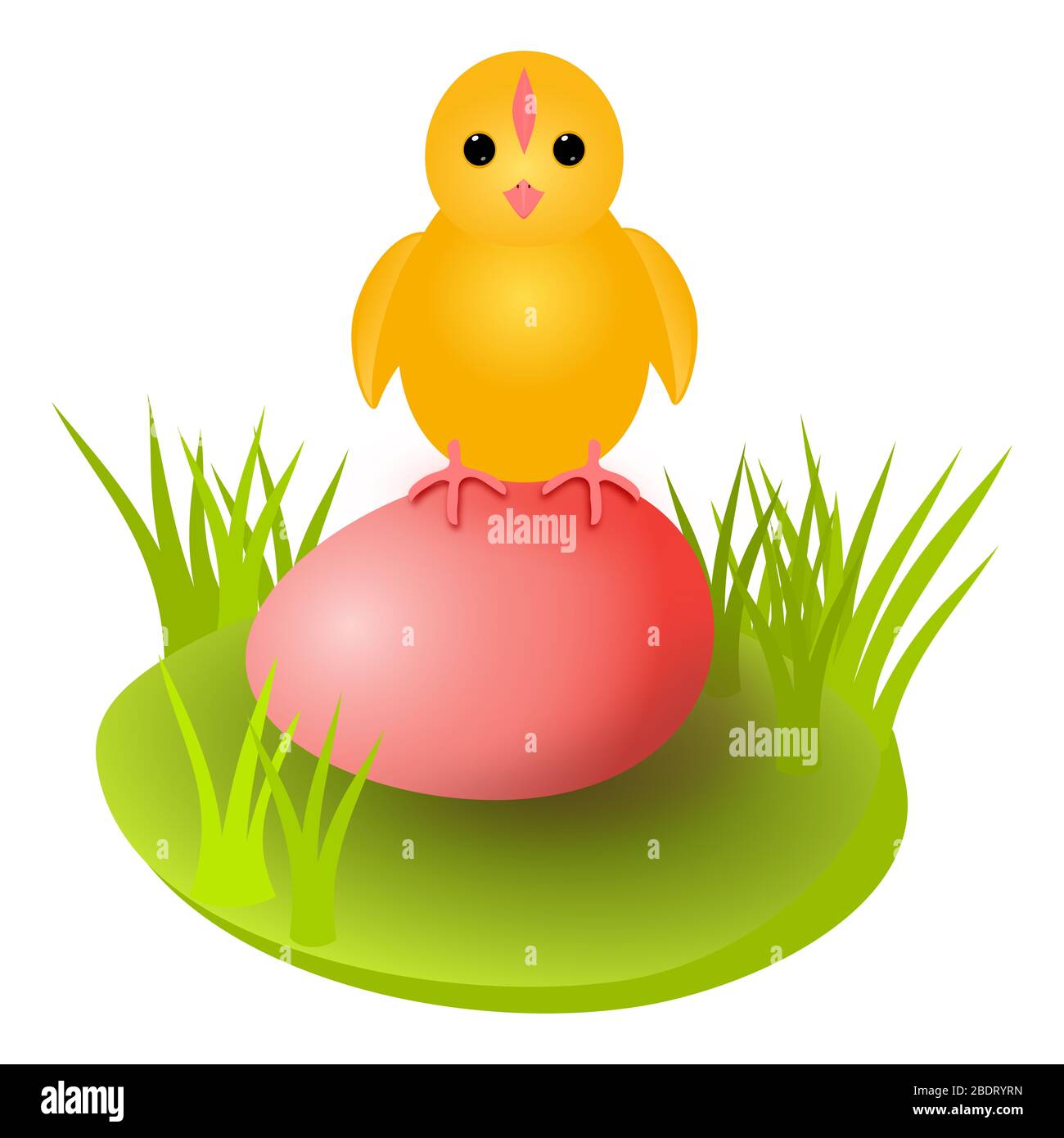 Baby chicken meadow Cut Out Stock Images & Pictures - Alamy