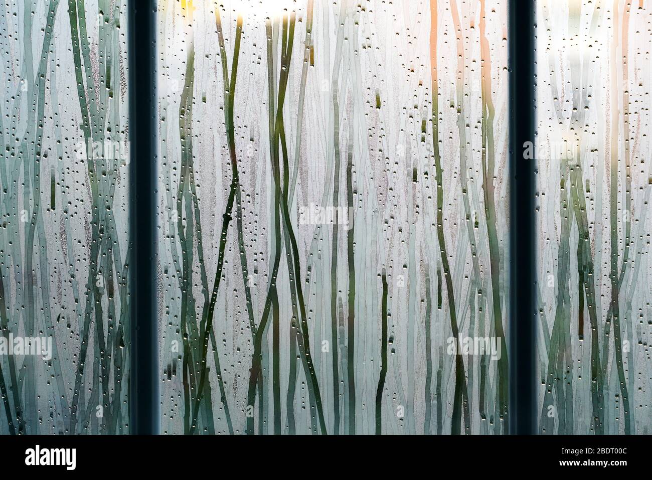 After the rain of the local window Stock Photo - Alamy