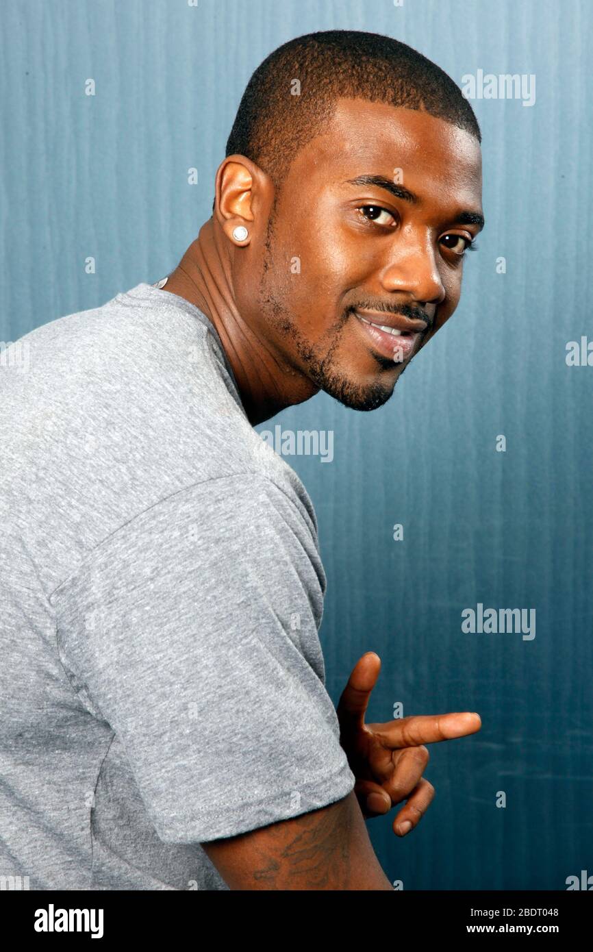 Portrait of R&B singer Ray J photographed at Live Nation offices in ...