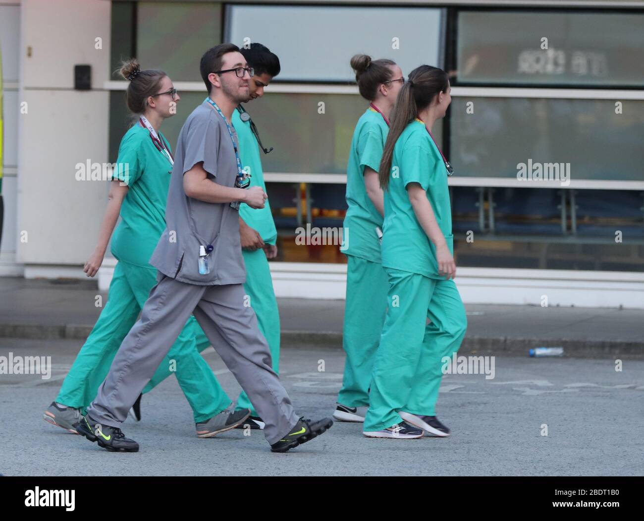 Staff from the Royal Liverpool University Hospital join in a national ...