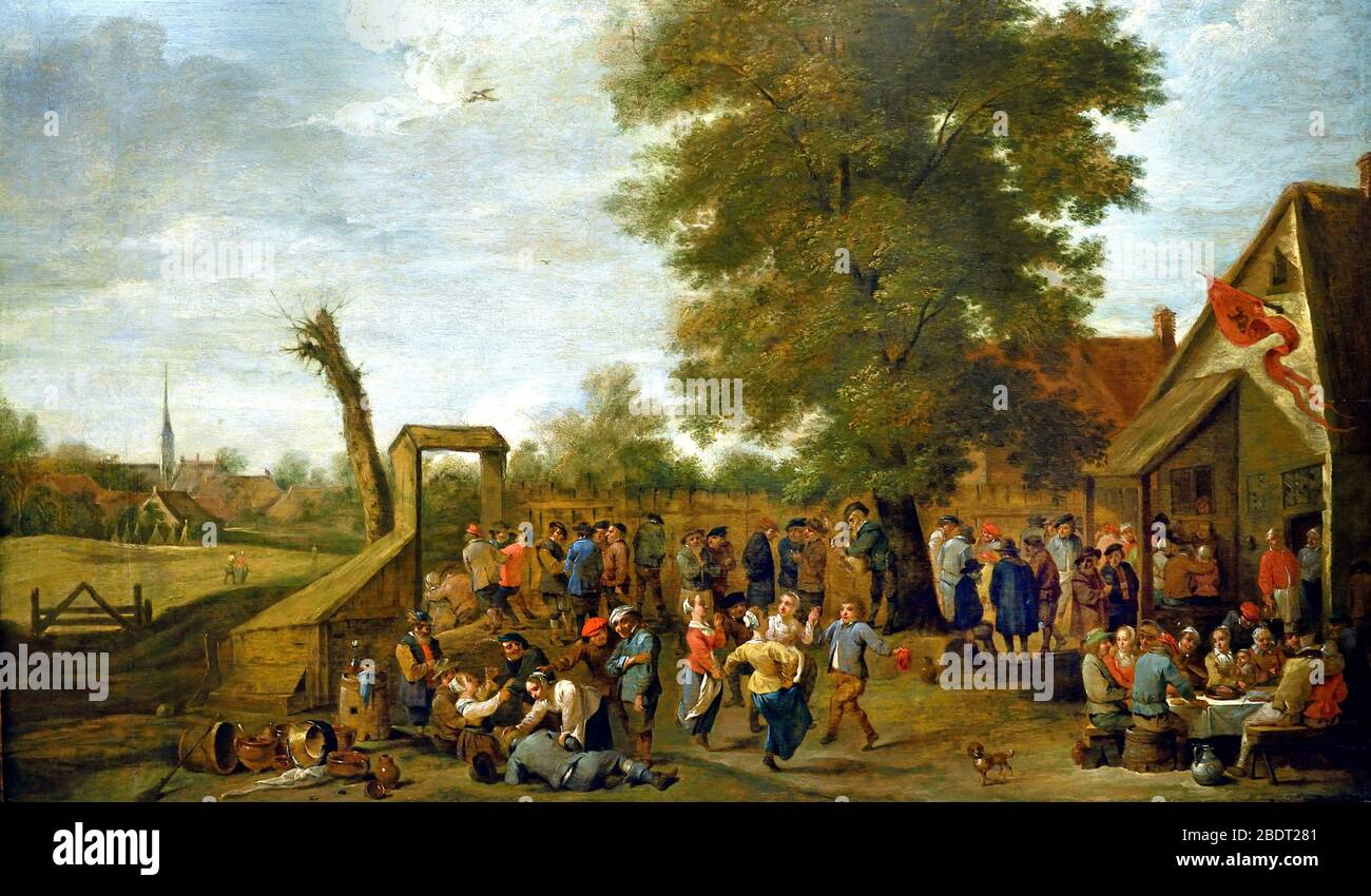 The Village Fête ( Party ) 1650 David Teniers II 1610-1690 Belgian ...
