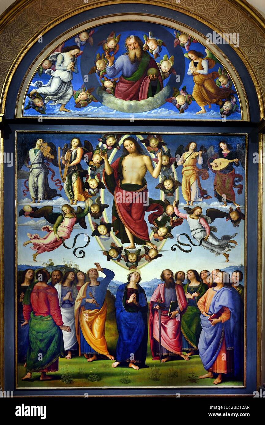 The Eternal Father between Two Angels - The Ascension of Christ 1495 ...