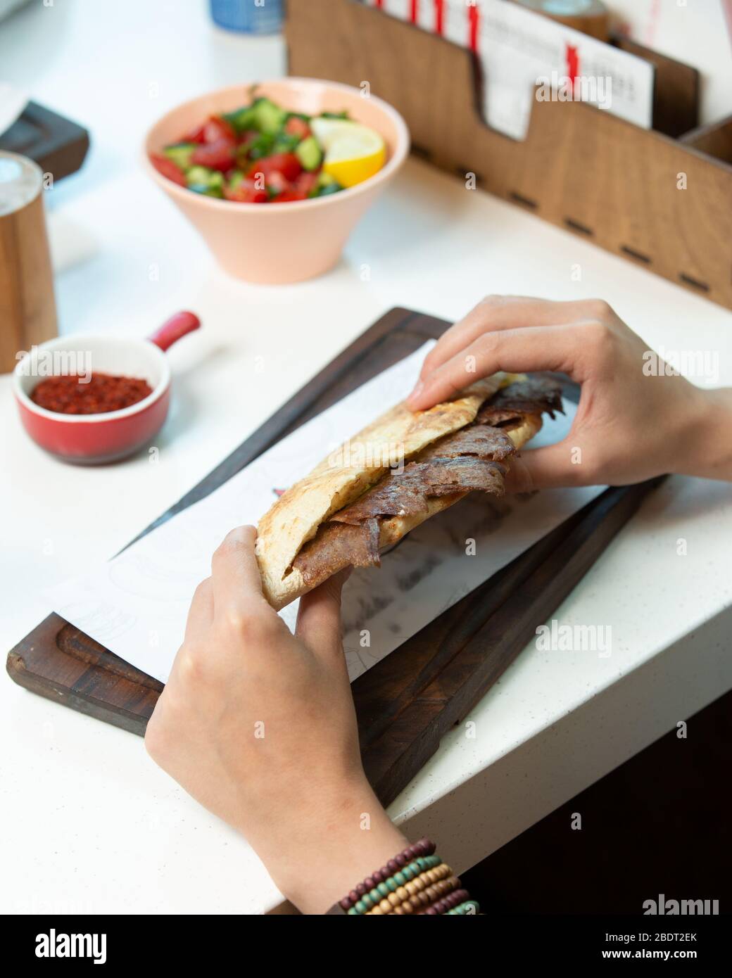 Bread stick man not woman hi-res stock photography and images - Alamy