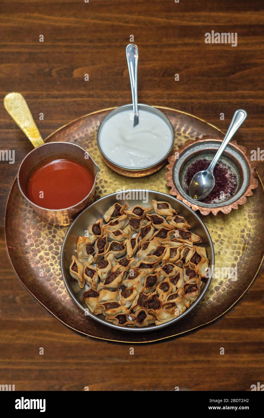 Mayrig Armenian Restaurant: Mante: crispy beef dumplings,warm tomato ...