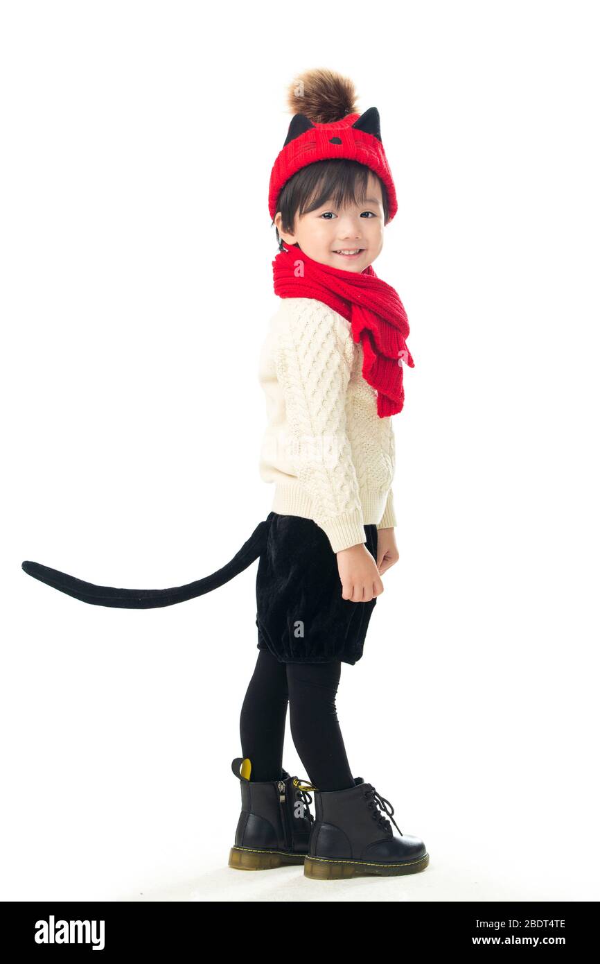 The little boy wearing new clothes Stock Photo - Alamy