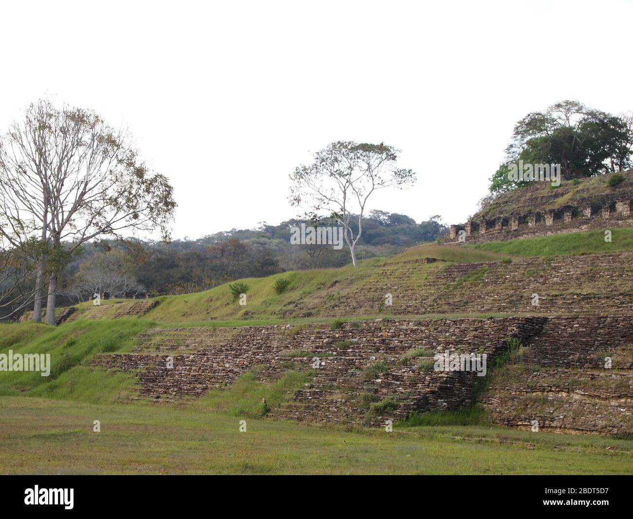 Ruins of the archaeological site of Tonina, a Mayan palace complex in ...