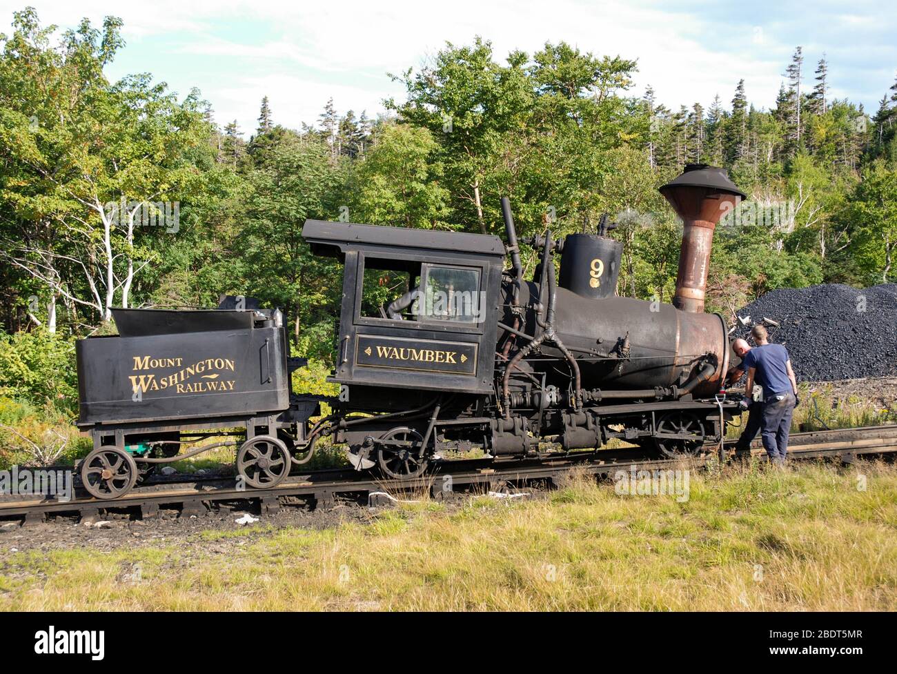 Mount Washington Cog Railway, New Hampshire - September 2008: The steam ...