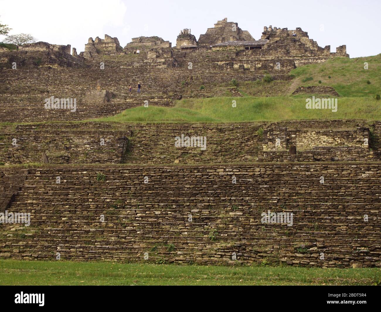 Ruins of the archaeological site of Tonina, a Mayan palace complex in ...
