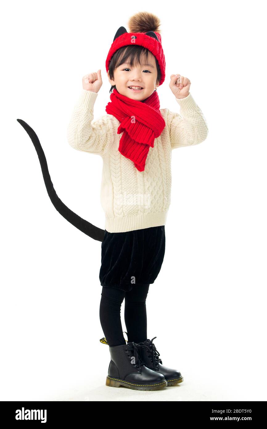 The little boy wearing new clothes Stock Photo - Alamy