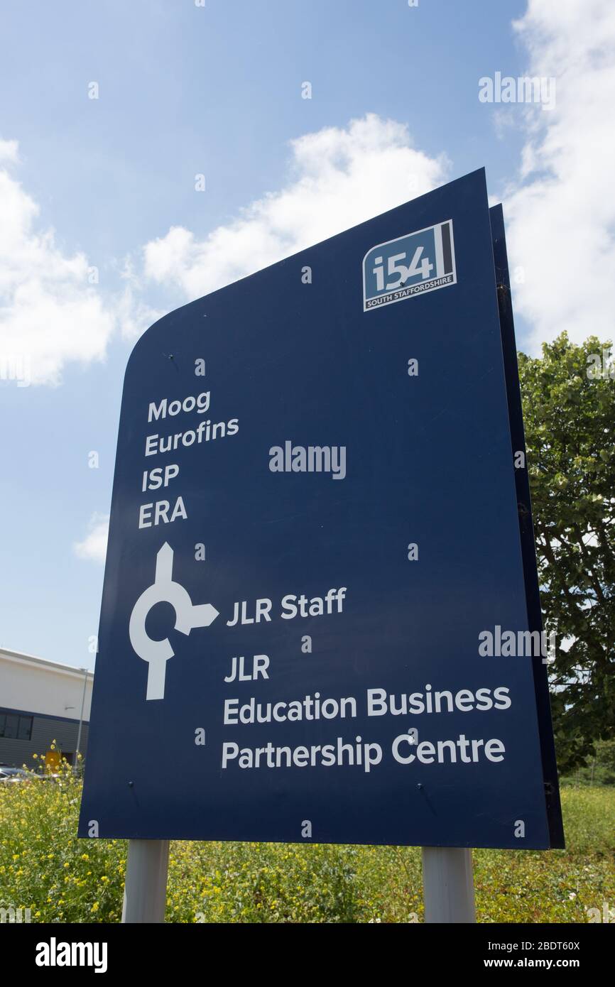 Signage at i54 Business Park, near Wolverhampton Stock Photo - Alamy