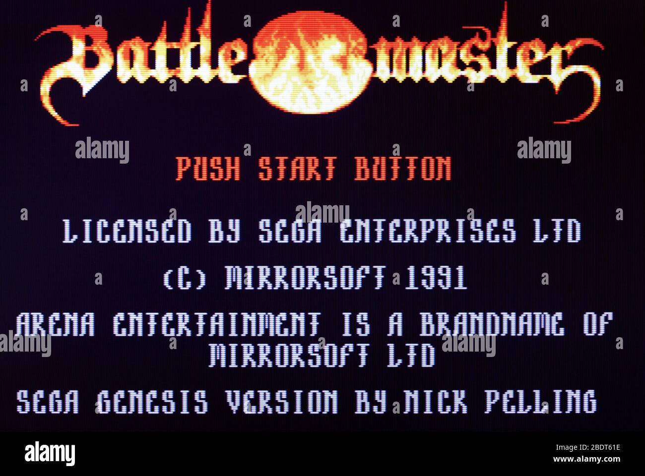 Battlemaster - Sega Genesis Mega Drive - Editorial use only Stock Photo ...