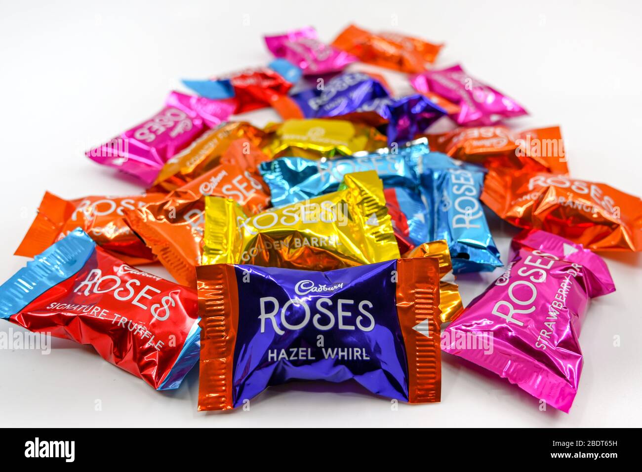 Roses sweet wrappers hi-res stock photography and images - Alamy