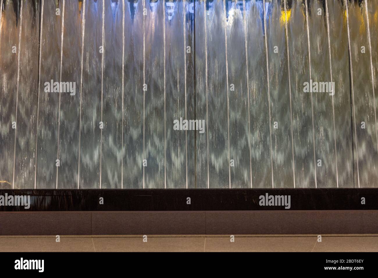 Italy, Milan, 13 February 2020, Crystal Waterfall, play of light and ...