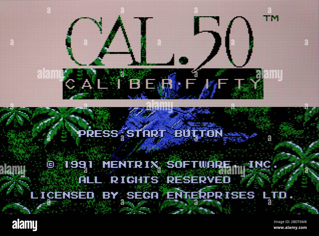 Cal. 50 Caliber Fifty - Sega Genesis Mega Drive - Editorial use only ...