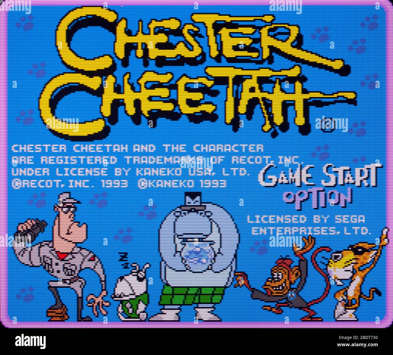 Chester Cheetah - Sega Genesis Mega Drive - Editorial use only Stock ...